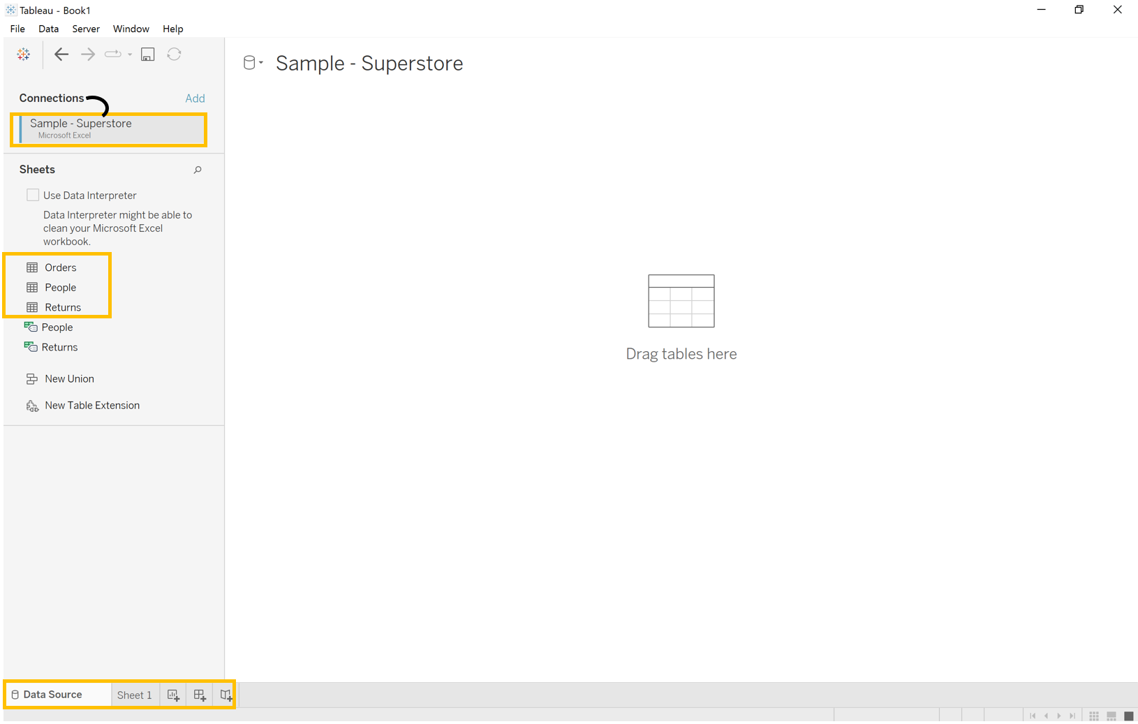 Tableau Fundamentals Beginner Level → Lesson 2.4: Data Source Tab in ...